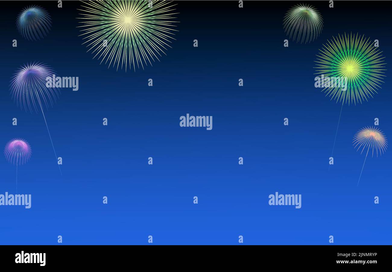 Fireworks image, background, summer material Stock Vector Image & Art ...