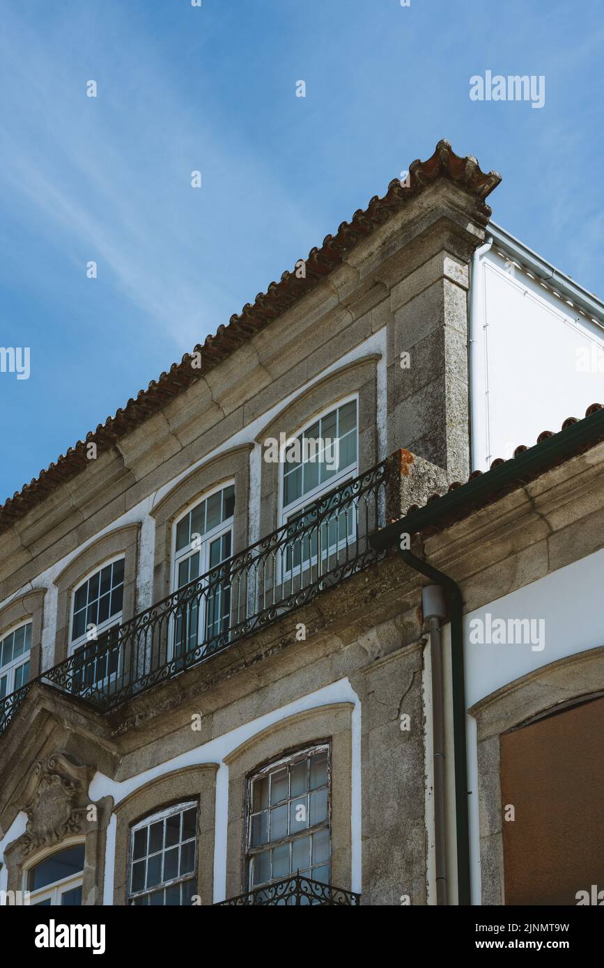 Colonial architecture in Vila Real, Portugal Stock Photo - Alamy