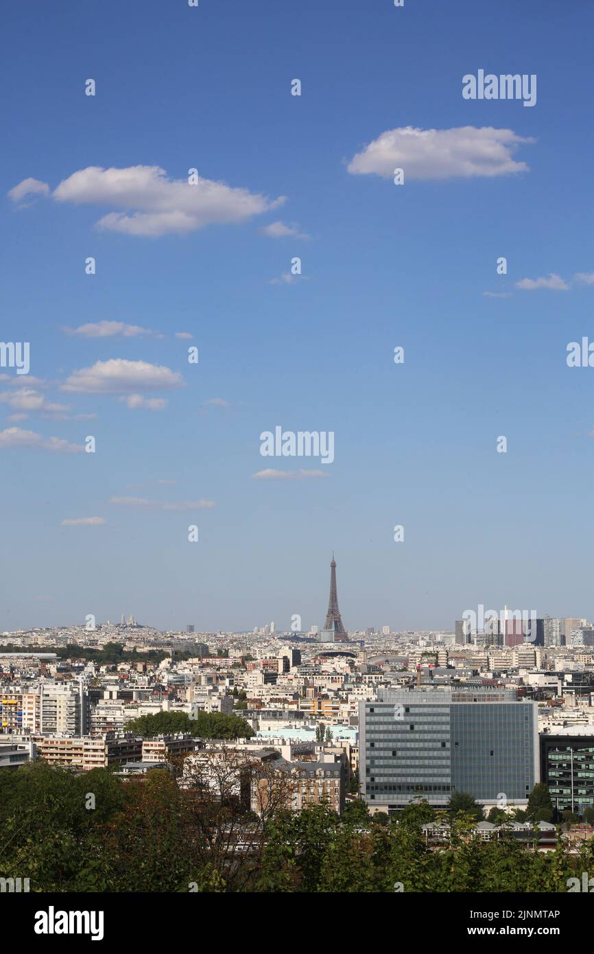 Paris vue du ciel hi-res stock photography and images - Alamy