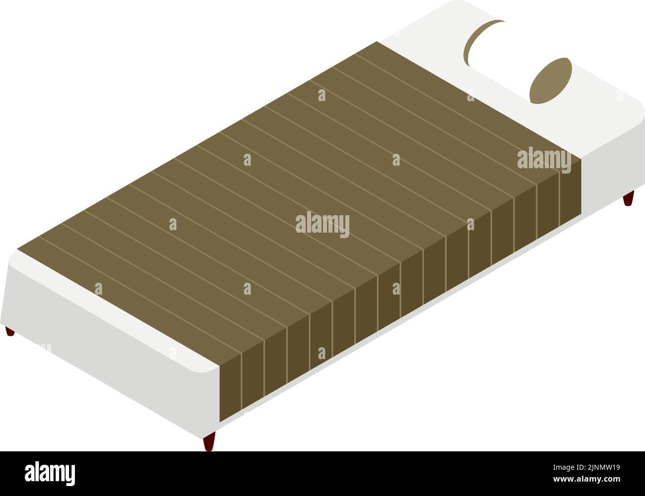 Bed with simple sheets, isometric Stock Vector Image & Art - Alamy