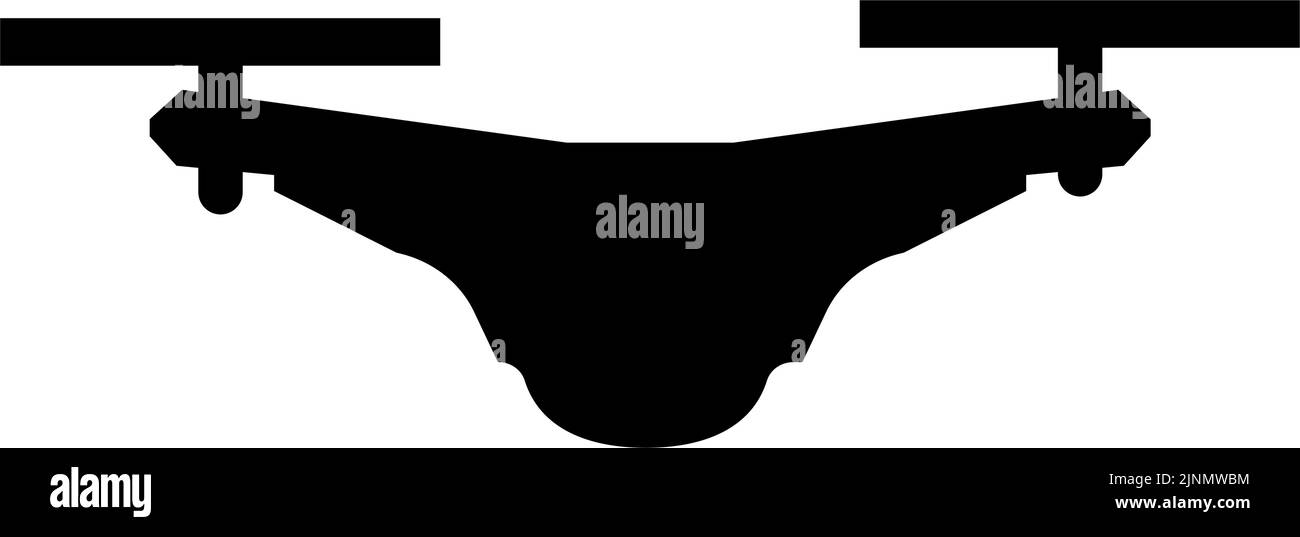Drone delivery icon black Stock Vector Images - Alamy
