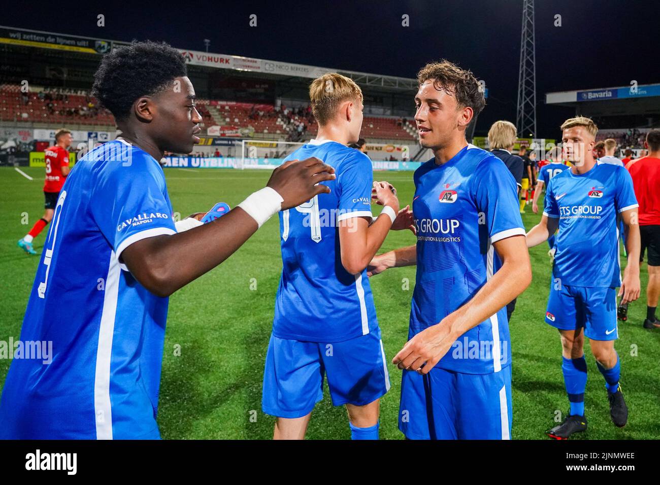 Helmond, Netherlands. 12th Aug, 2022. HELMOND, NETHERLANDS - AUGUST 12: Damienus Reverson of AZ ...