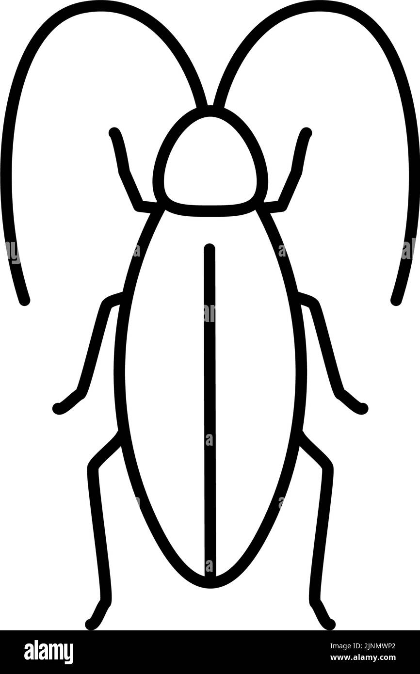 Cockroach, a simple icon of unpleasant pests Stock Vector Image & Art ...