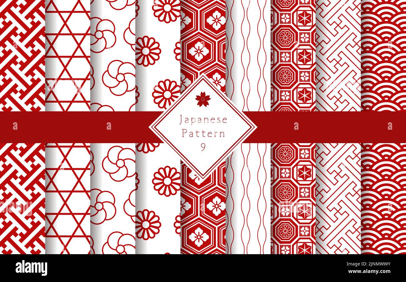 Japanese patterns Stock Vector Images - Alamy
