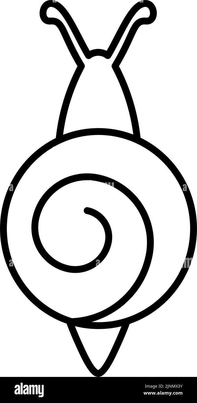 Snail, a simple icon of unpleasant pests Stock Vector Image & Art - Alamy