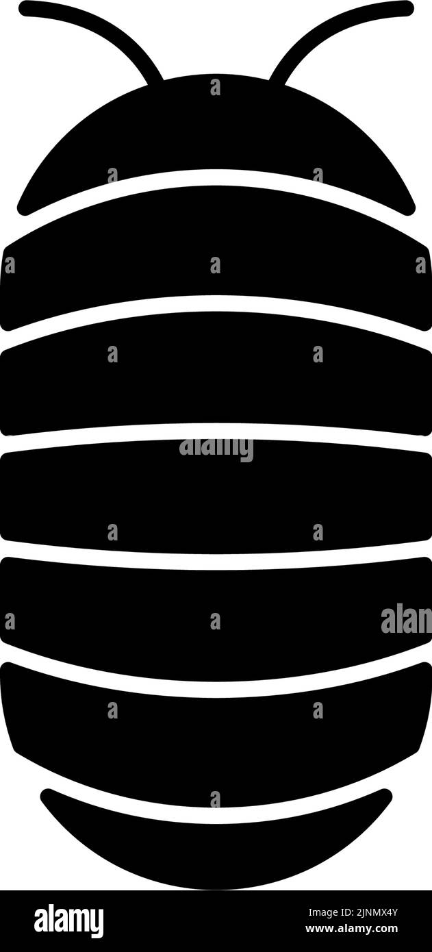 A simple icon of an unpleasant pest, a pill bug Stock Vector Image ...