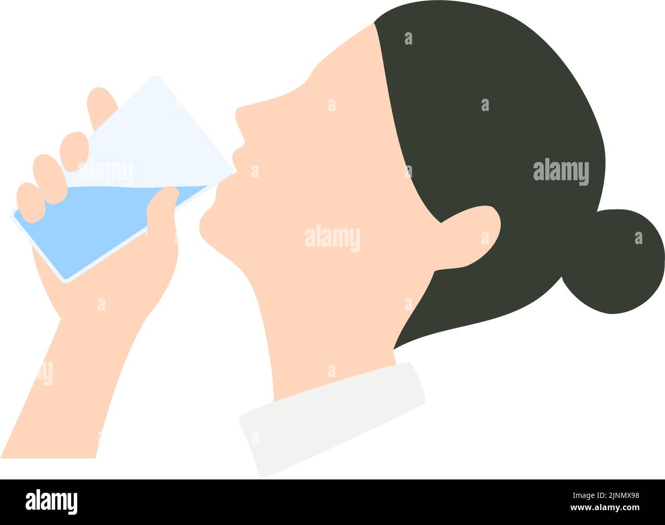 Woman face water Stock Vector Images - Alamy