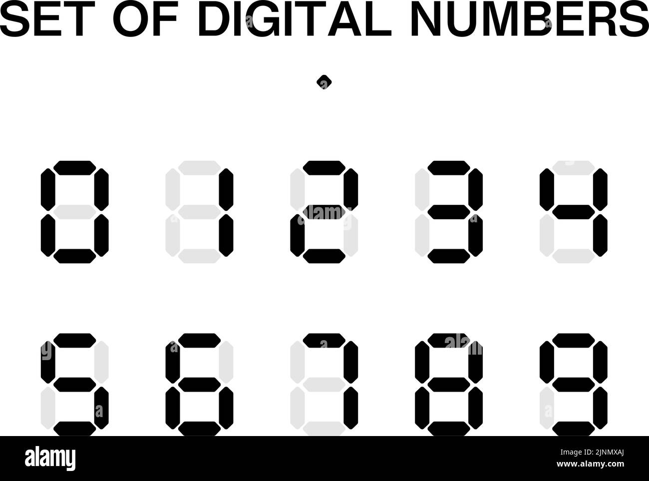 Digital clock 6 Cut Out Stock Images & Pictures - Alamy