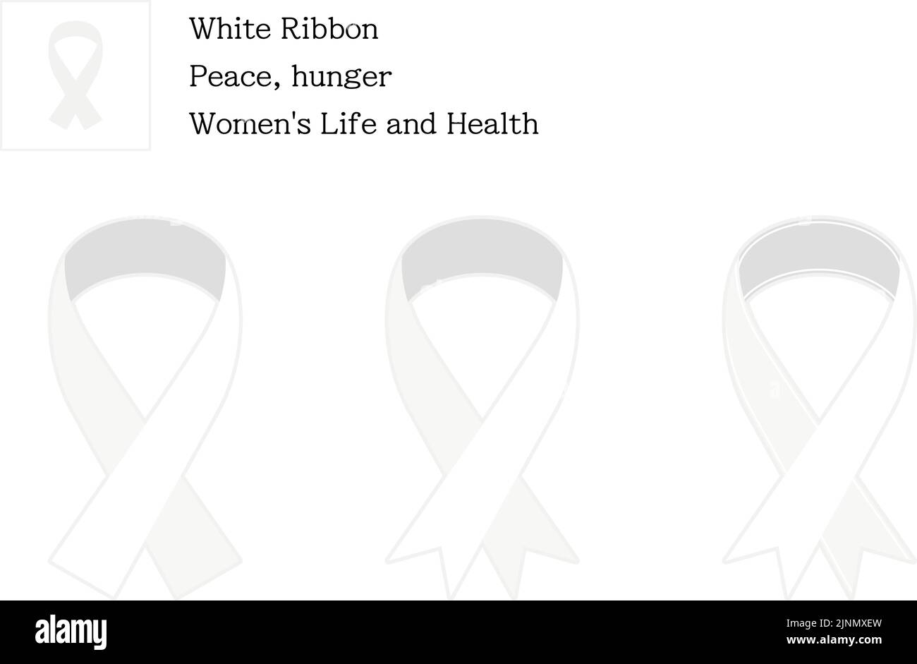 Set of white ribbons, 3 patterns Stock Vector Image & Art - Alamy