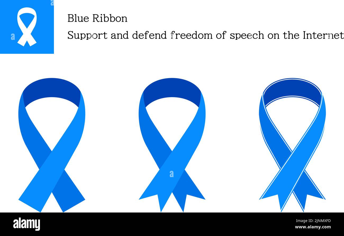 Set of blue ribbons, 3 patterns Stock Vector Image & Art - Alamy