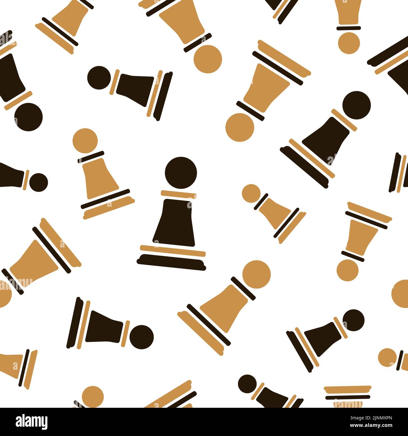 Chess Pawn seamless pattern. Strategy game background. Vector chess ...