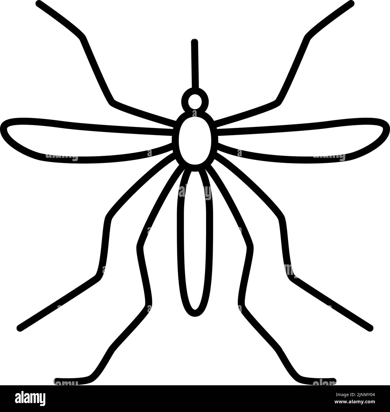 Simple icon of unpleasant pests, mosquitoes Stock Vector Image & Art - Alamy