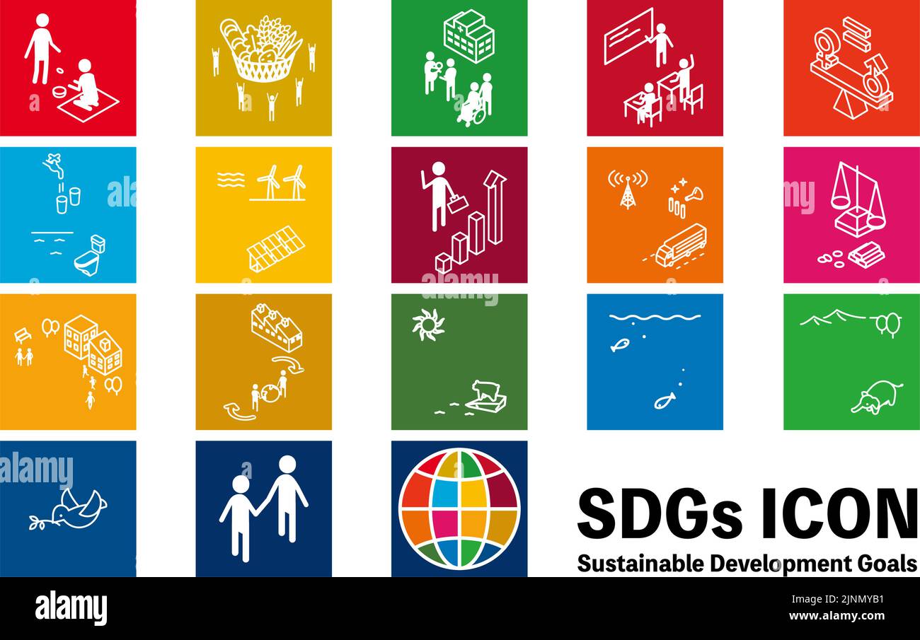 SDGs, 17 goals square icons Stock Vector Image & Art - Alamy