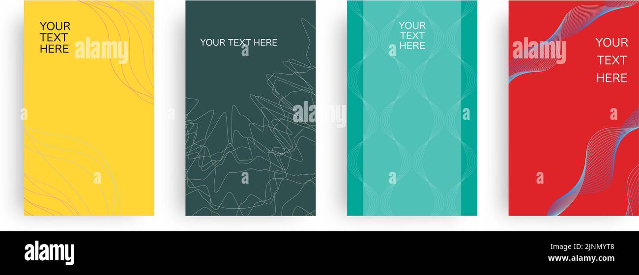 Four card designs with abstract backgrounds, pretty colors Stock Vector ...