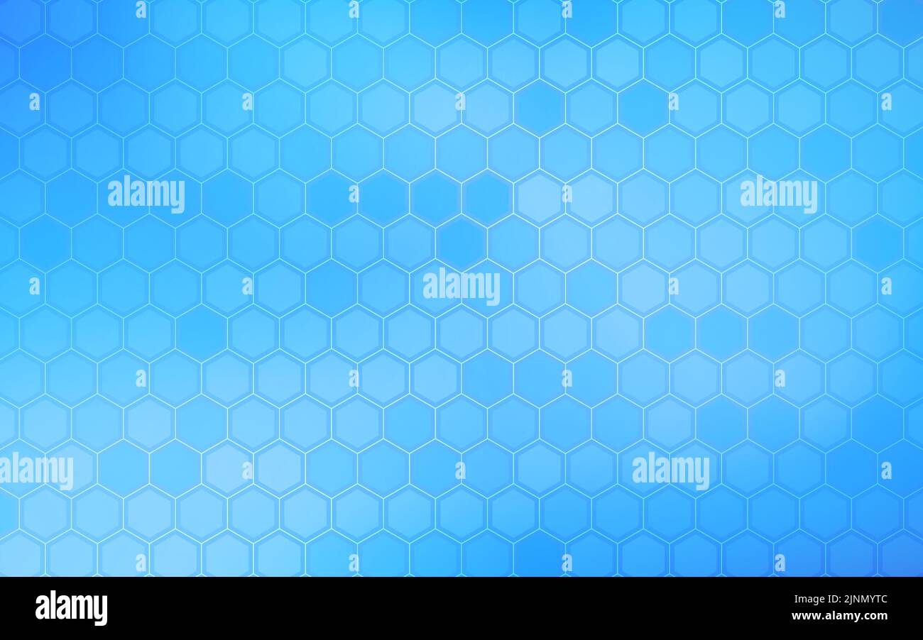 Hexagon Blue Gradient Background Stock Photos Stock Vector Image & Art ...