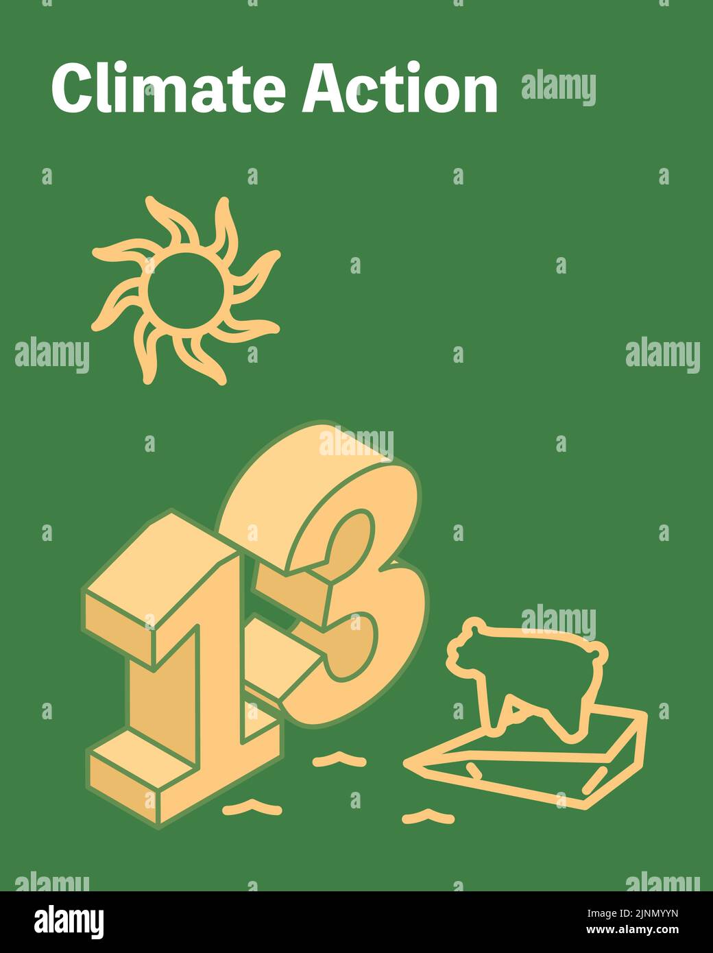 SDGs Goal 13, Climate action Stock Vector Image & Art - Alamy