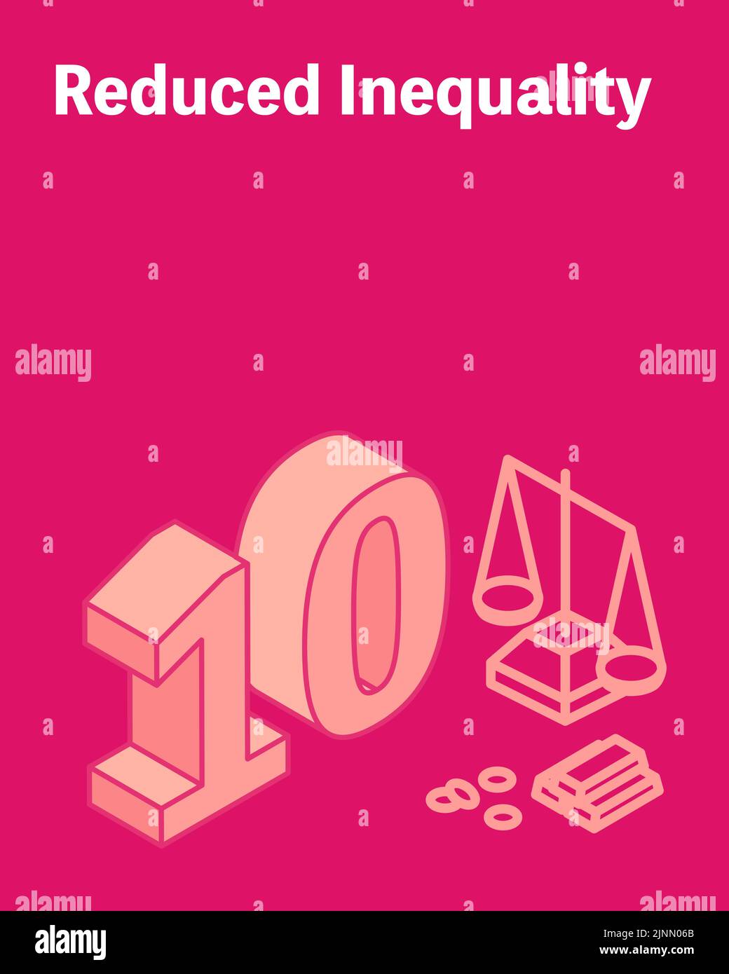 Sdgs Goal 10 Reduced Inequalities Stock Vector Image And Art Alamy