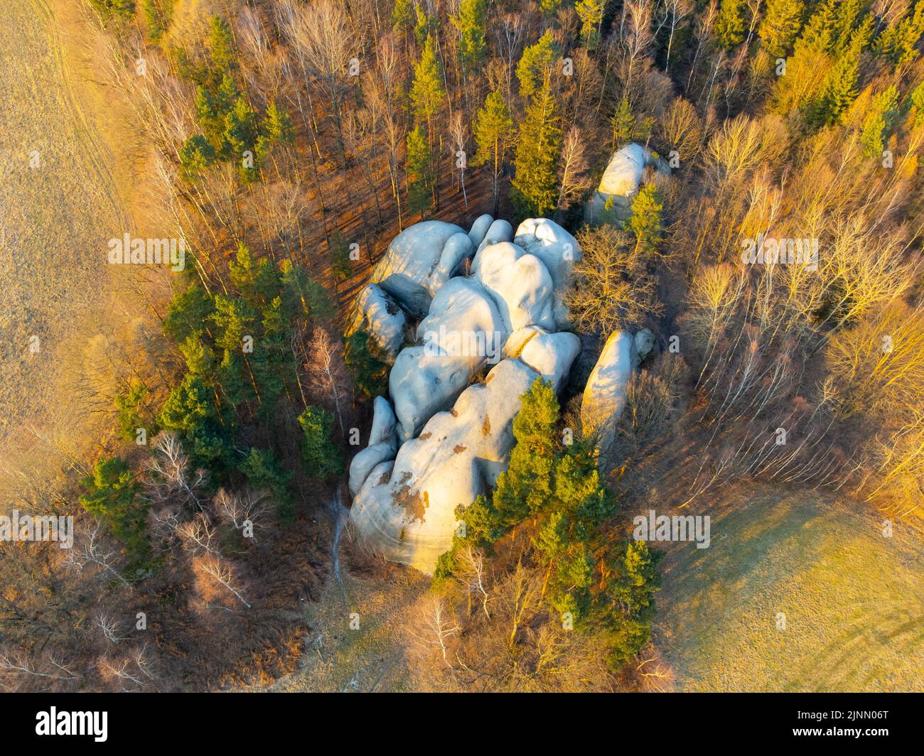 White rocks or Elephant rocks from above Stock Photo - Alamy