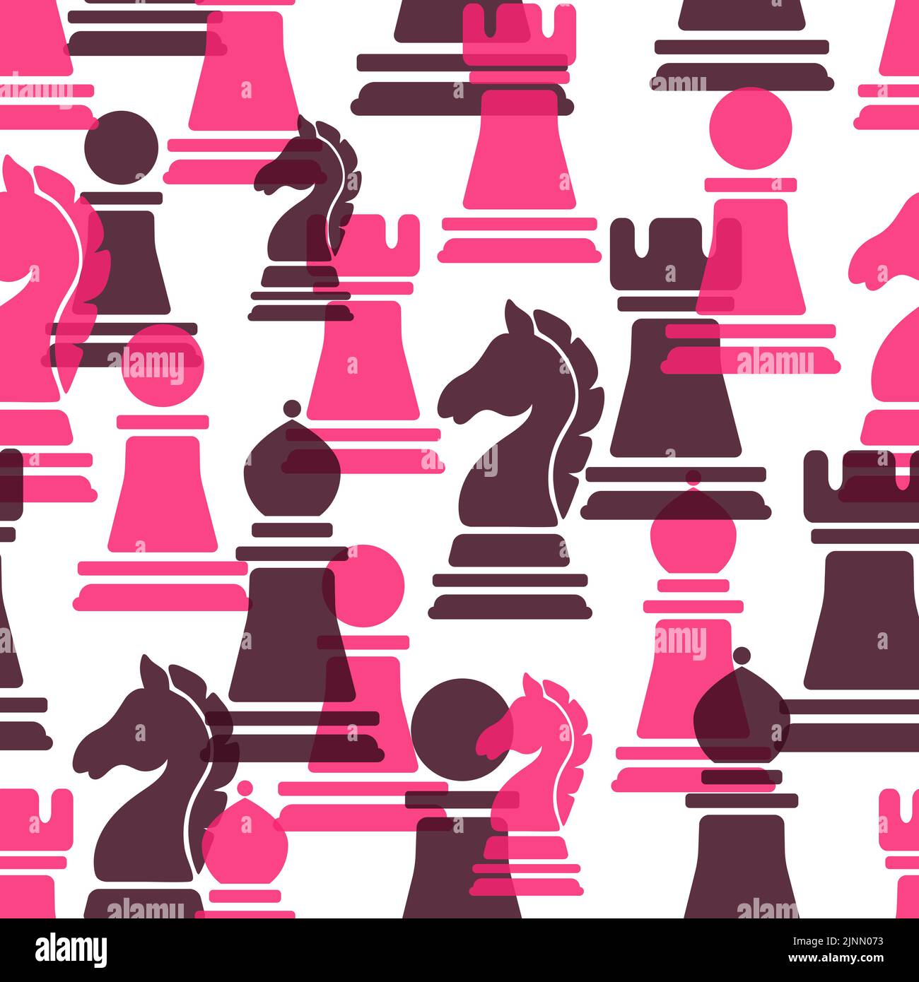 Chess pieces pattern Stock Vector Images - Alamy