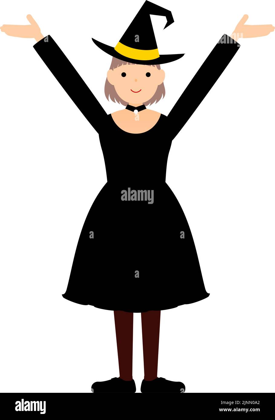 Halloween costume girl in Stock Vector Images - Alamy