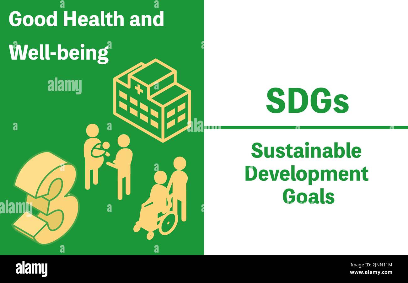 Sdgs Goal 3 Good Health And Well Being Stock Vector Image And Art Alamy