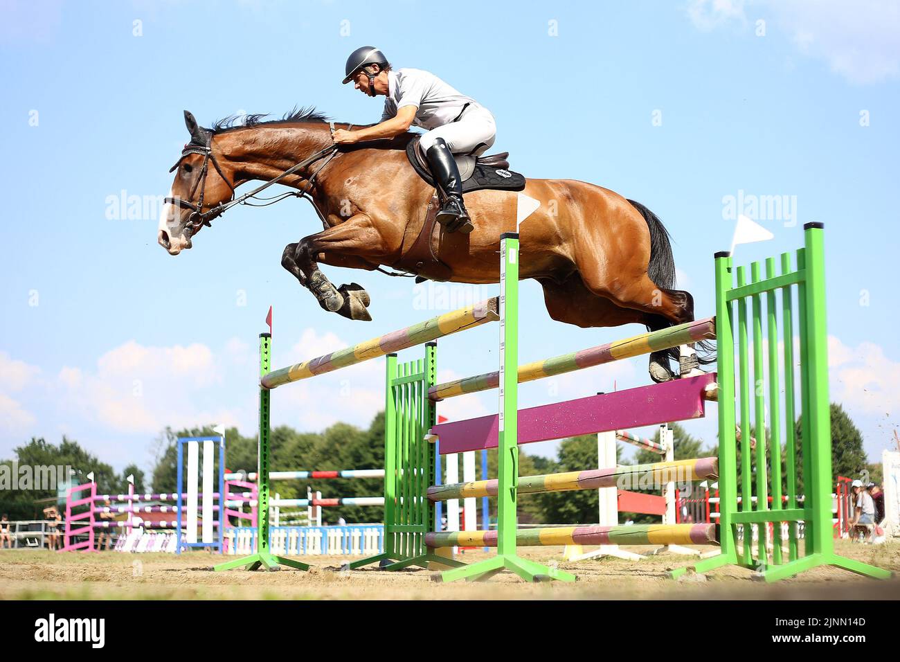 Show jumping in Frydek-Mistek Stock Photo - Alamy