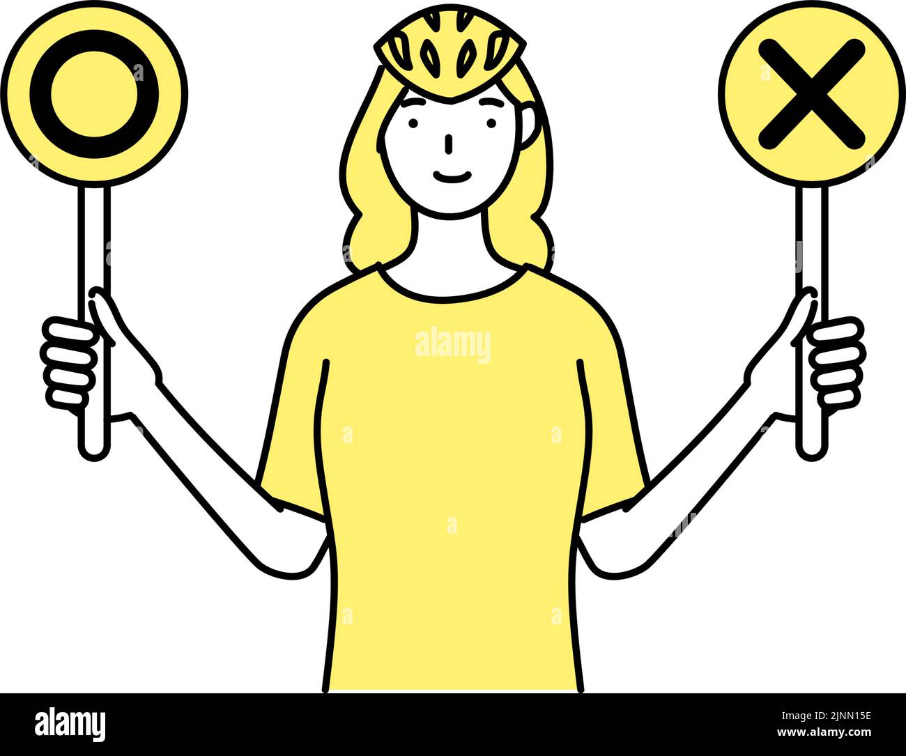 Cute young female drawing Cut Out Stock Images & Pictures - Alamy