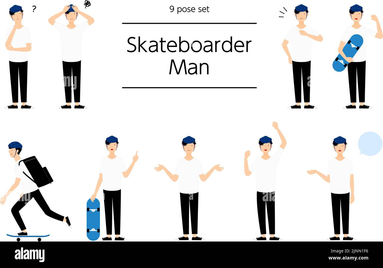 Young smiling people stand Stock Vector Images - Alamy