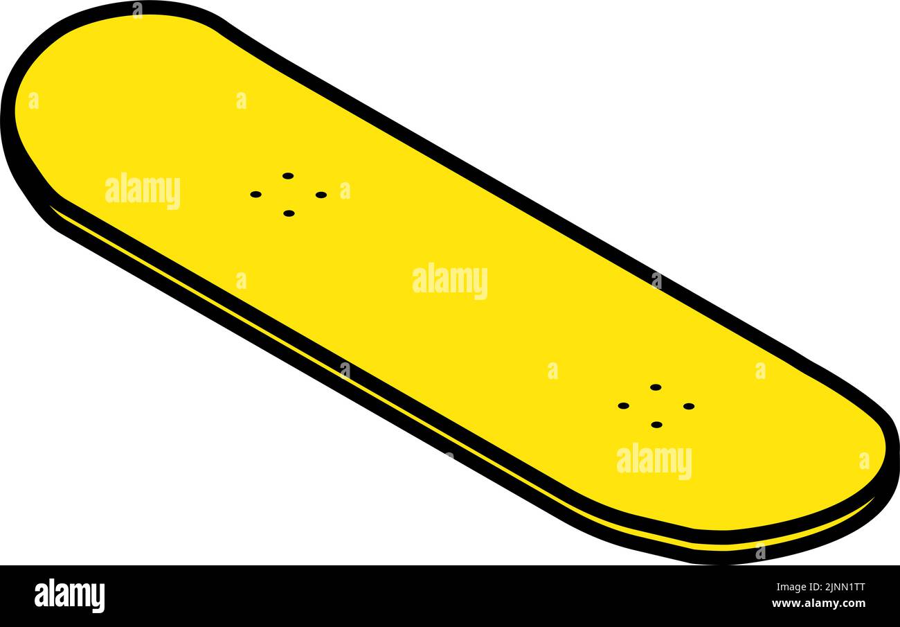 Yellow simple deck isometrics icons, skateboard parts Stock Vector Image & Art - Alamy
