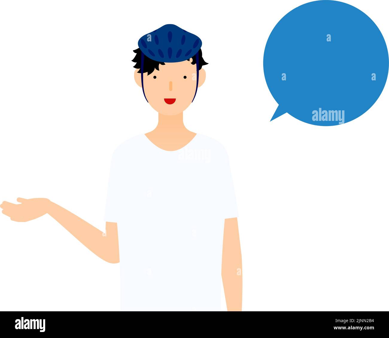 Person giving directions Stock Vector Images - Alamy