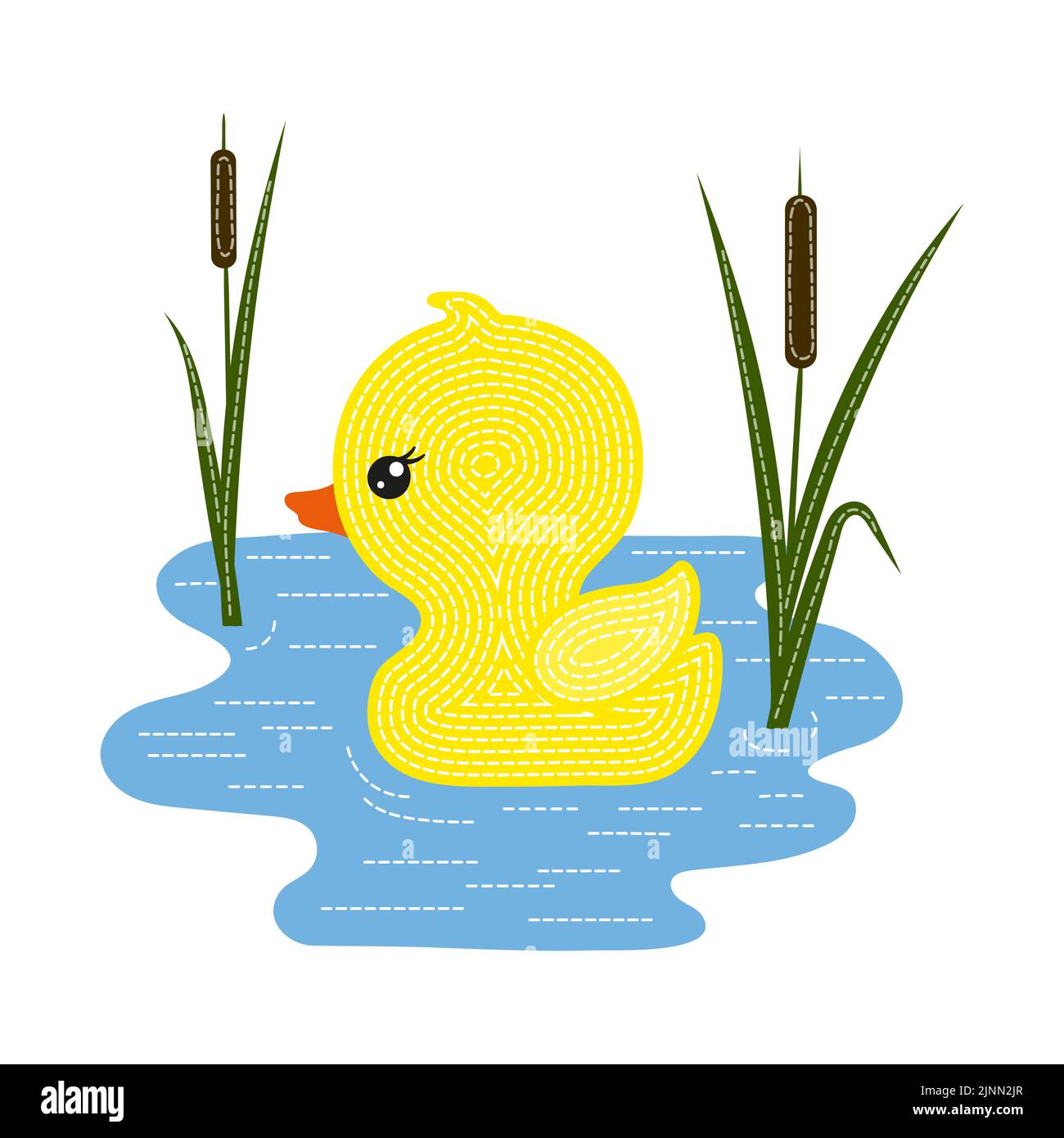 Water lake pond swim Stock Vector Images - Alamy