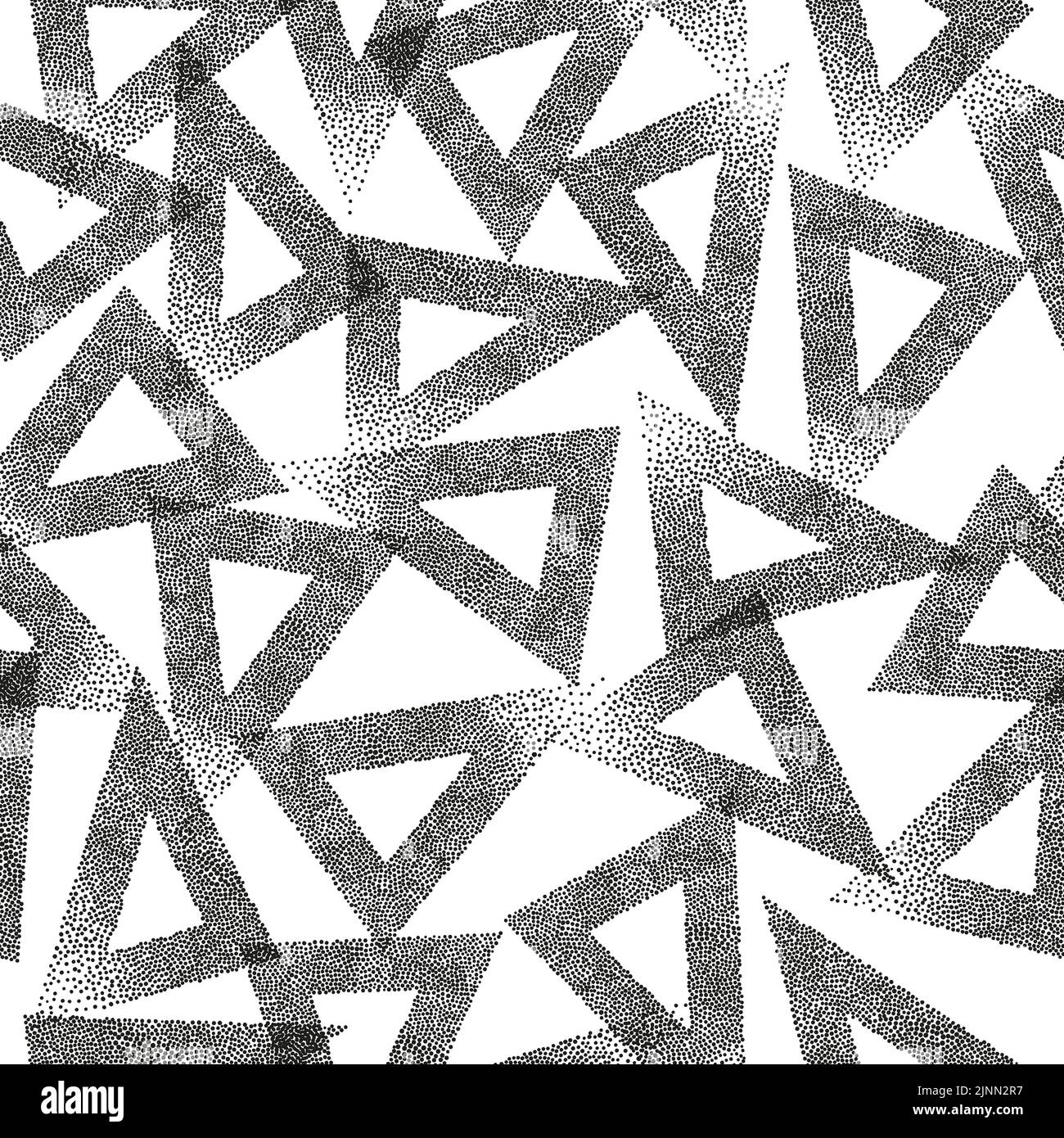 Seamless triangles pattern. Abstract trendy texture. Geometric black ...