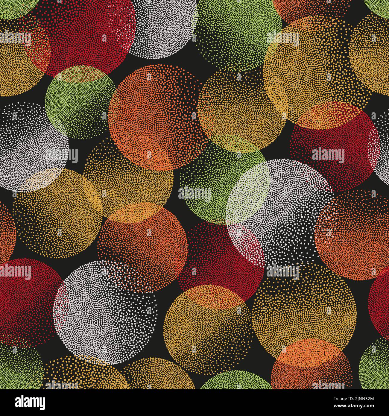 Seamless colorful circles pattern. Abstract vector bubbles background Stock Vector Image & Art ...