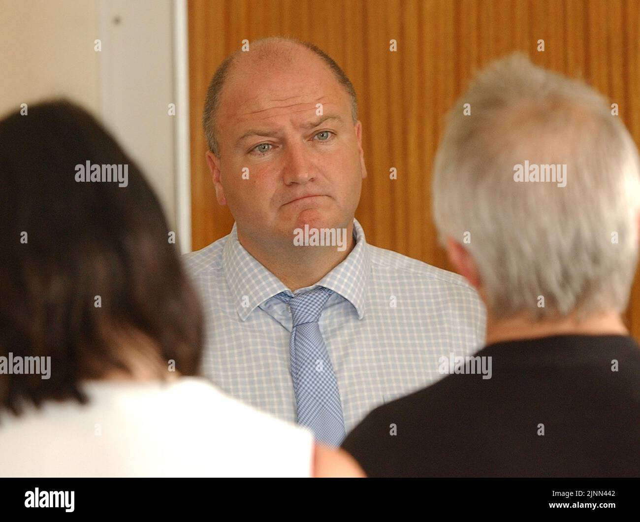 BOB CROW, GENERAL SECRETARY OF THE RMT TELLS JOURNALISTS THAT THE ...
