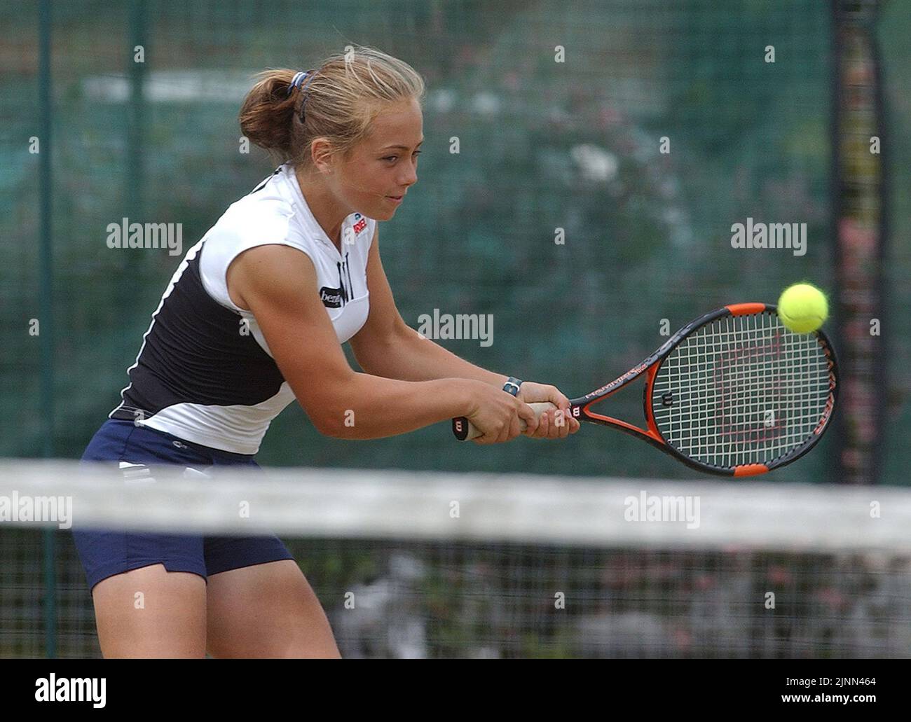 14 YEAR OLD TENNIS PLAYER JADE CURTIS COMPETING AT SOUTHSEA, HANTS. PIC ...