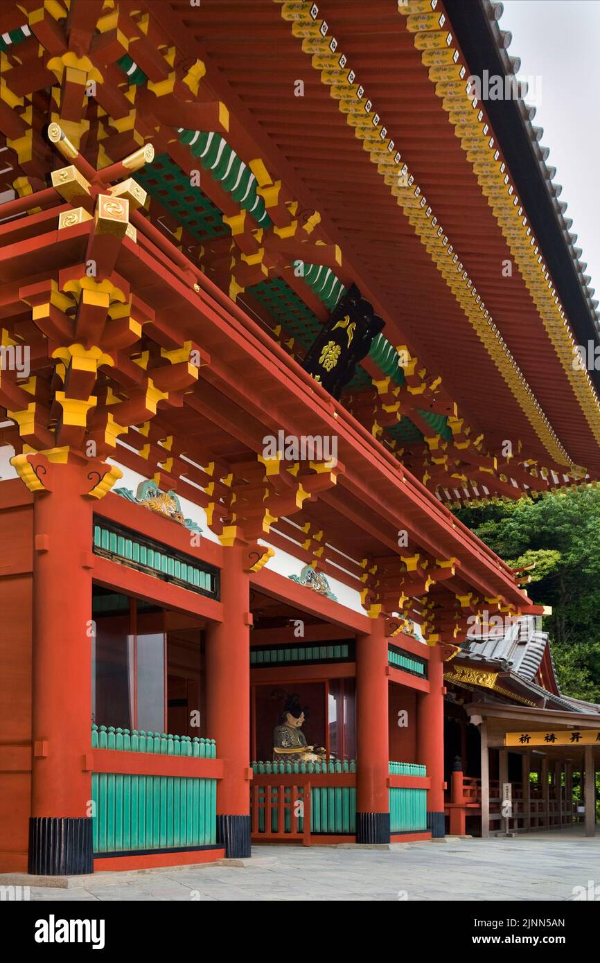 Gate building Shinto shrine Kamakura Japan Stock Photo - Alamy