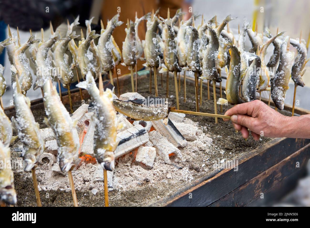 Grilled fish festival Asakusa Tokyo Japan Sanja Matsuri (three shrine ...