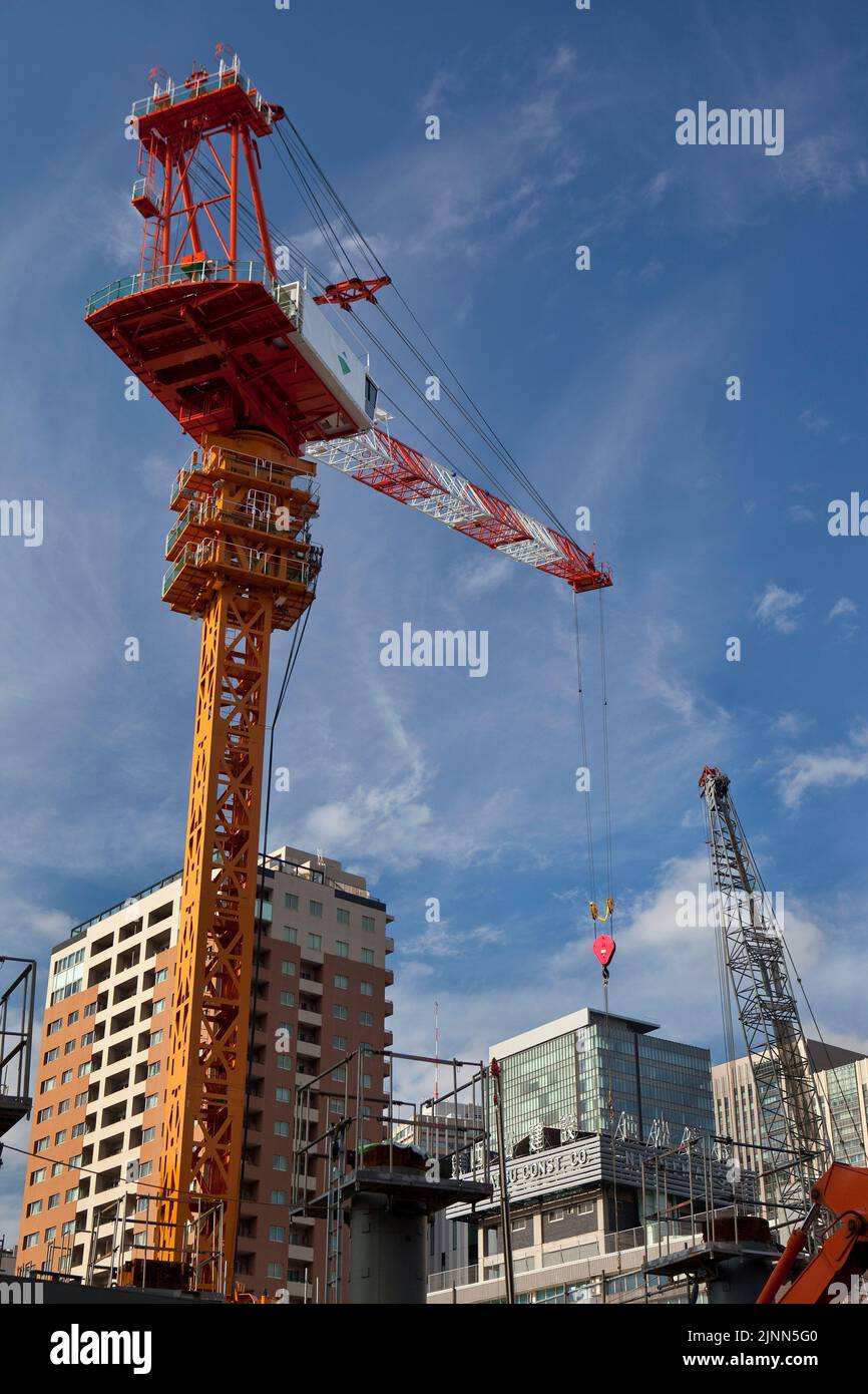 High-rise building construction Tokyo Japan Stock Photo - Alamy