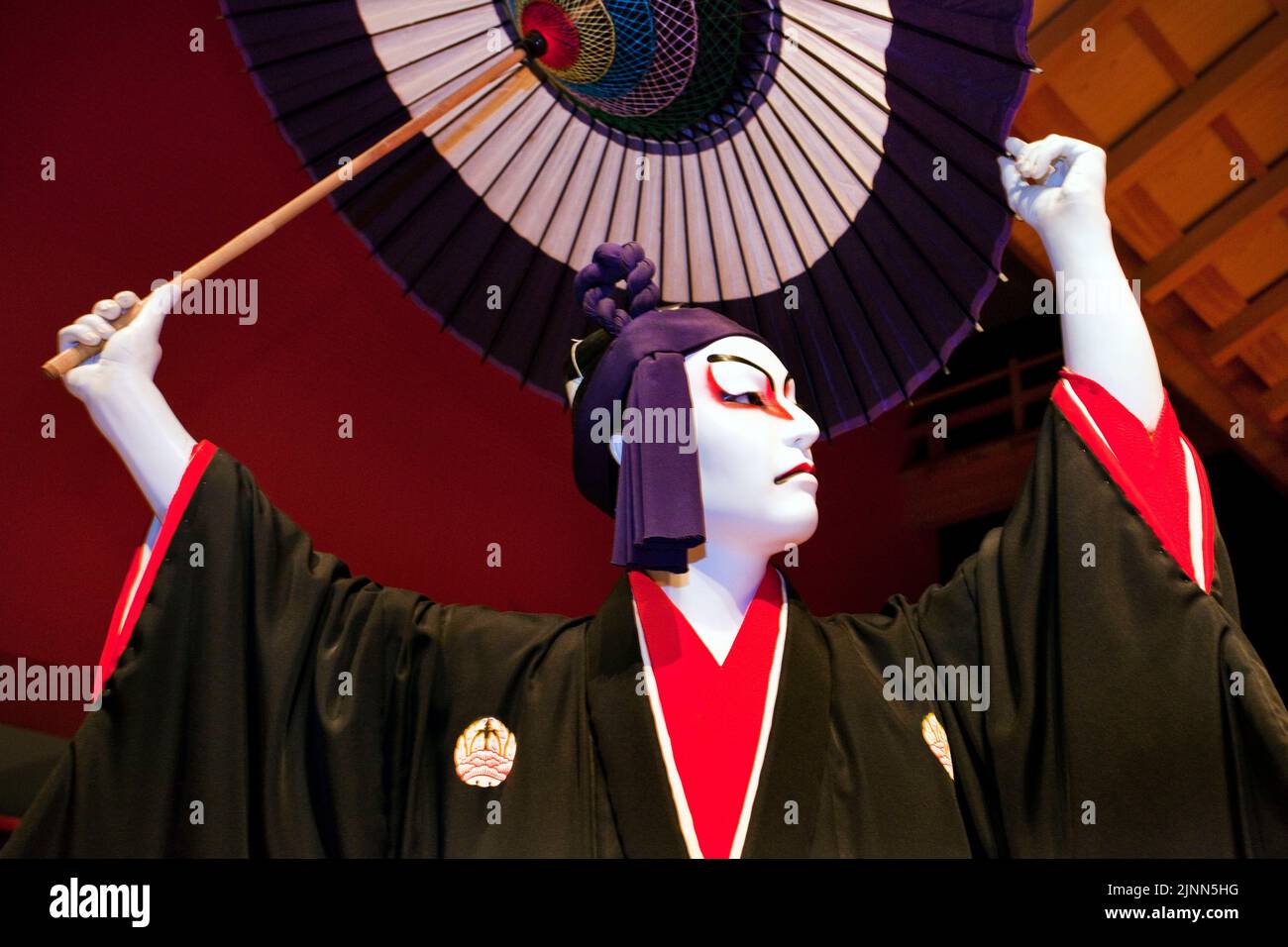 Historical theater performer Tokyo Edo Museum Tokyo Japan Stock Photo ...