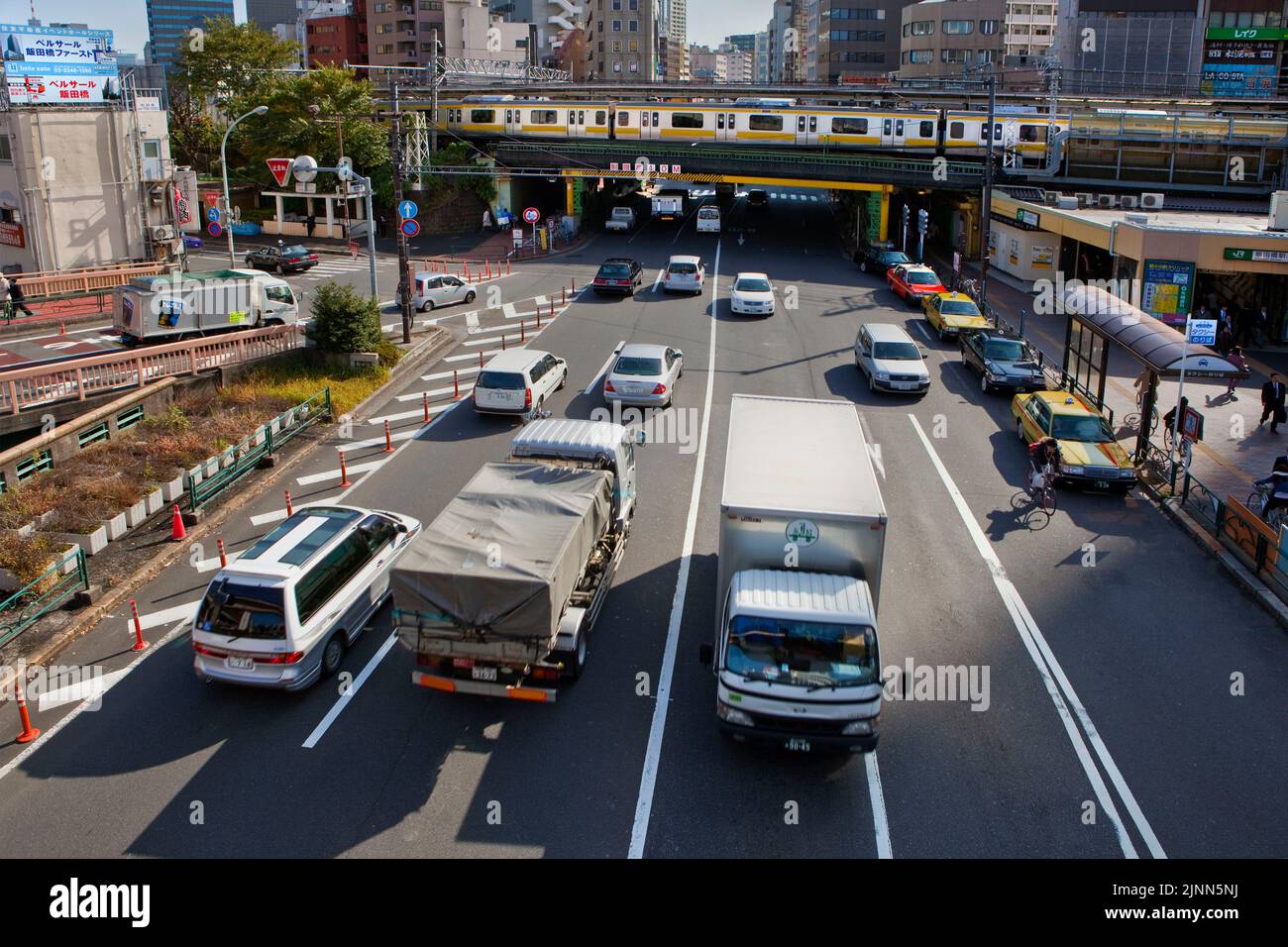 Busy intersection Iidabashi Tokyo Japan 2 Stock Photo - Alamy