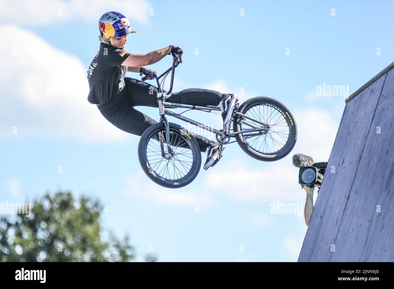 Lara Lessmann (Germany). BMX Freestyle women. European Championships ...