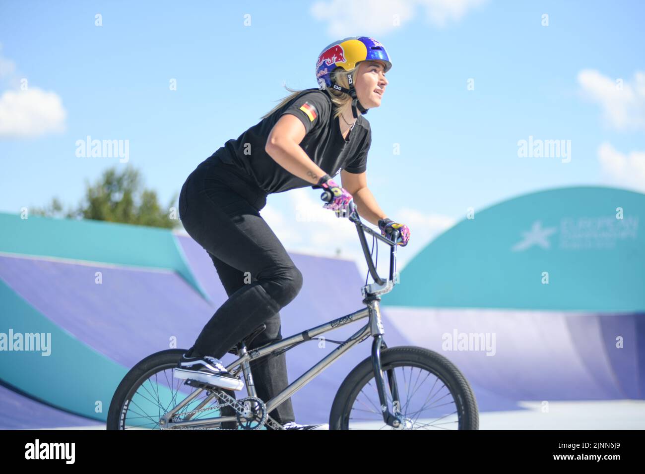 Lara Lessmann (Germany). BMX Freestyle women. European Championships ...
