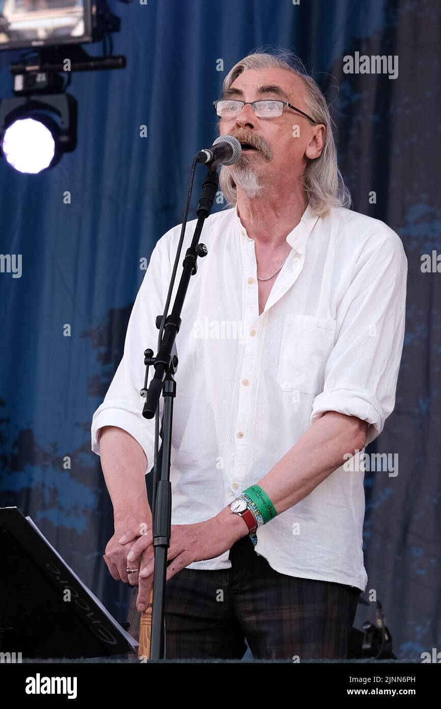Cropredy, UK. 12th Aug, 2022. John Tams, English actor, singer ...