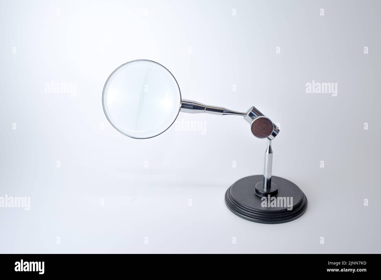 Magnifying glass with stand isolated on a white background Stock Photo ...