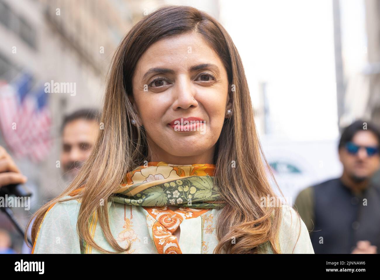New York, NY - August 12. 2022: Consul General of Pakistan Ayesha Ali ... New York, NY - August 12. 2022: Consul General of Pakistan Ayesha Ali ...