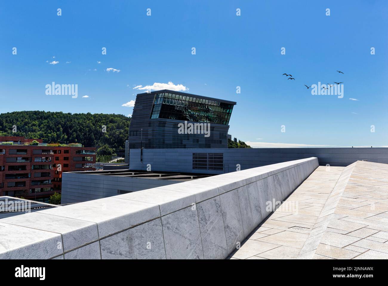 Roof of the opera, designers Kristian Blystad, Kalle Grude and Jorunn ...