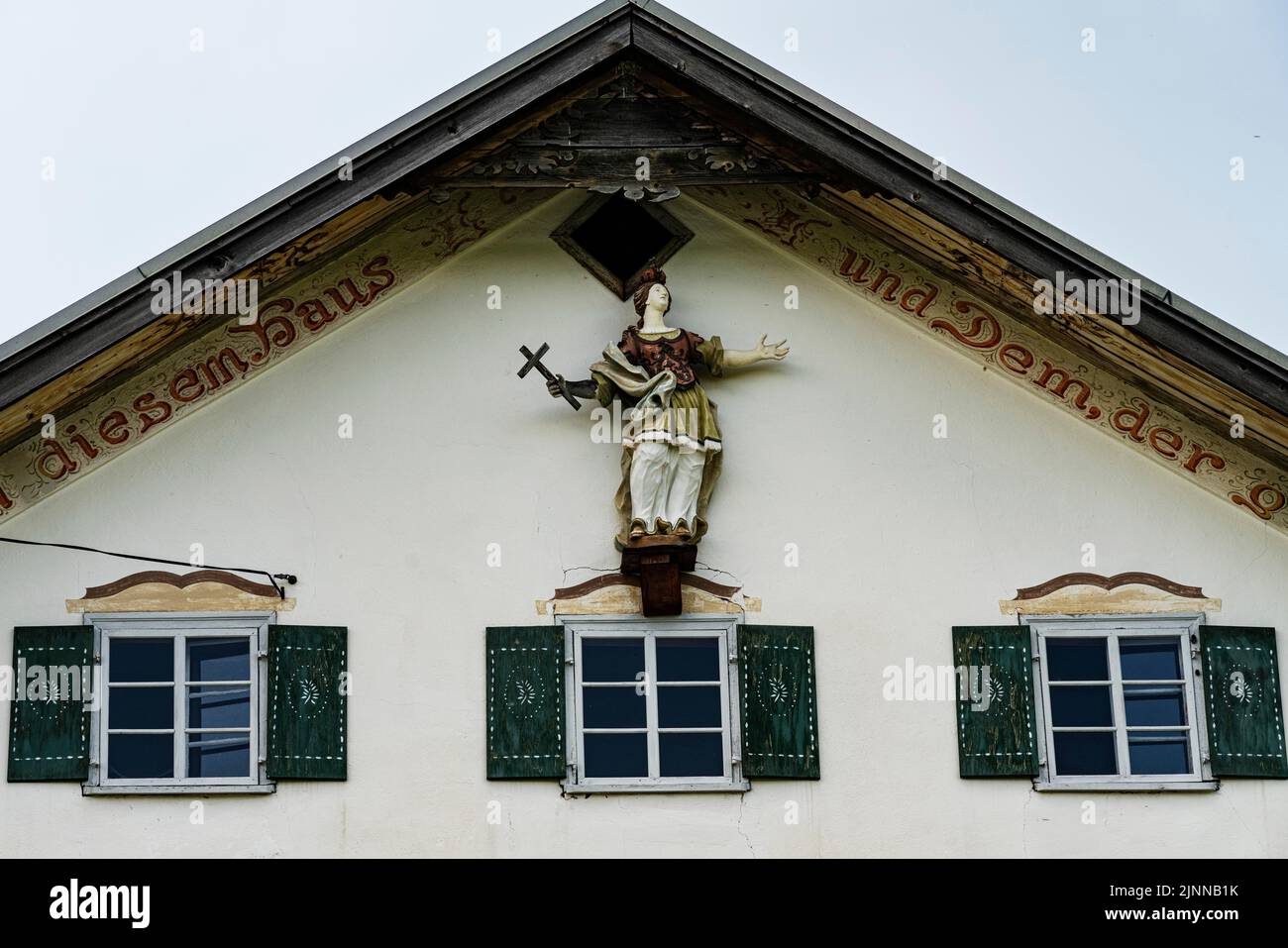 Gable, museum of local history, Tannheim, Tannheimer Tal, Tyrol ...