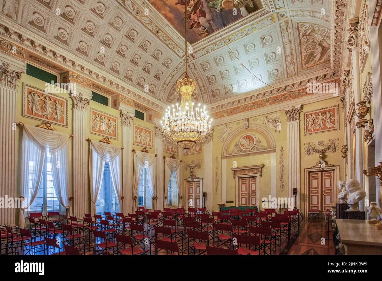 Palace Theatre in the Royal Palace, Palazzo Reale, Genoa, Liguria ...