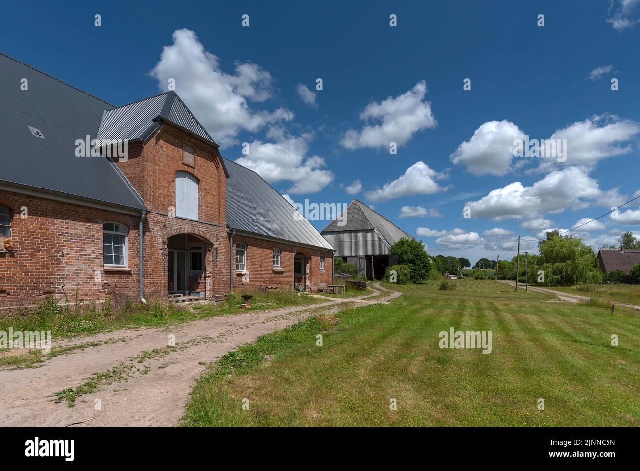 Former horse stable and barn of an estate, Mecklenburg-Western ...