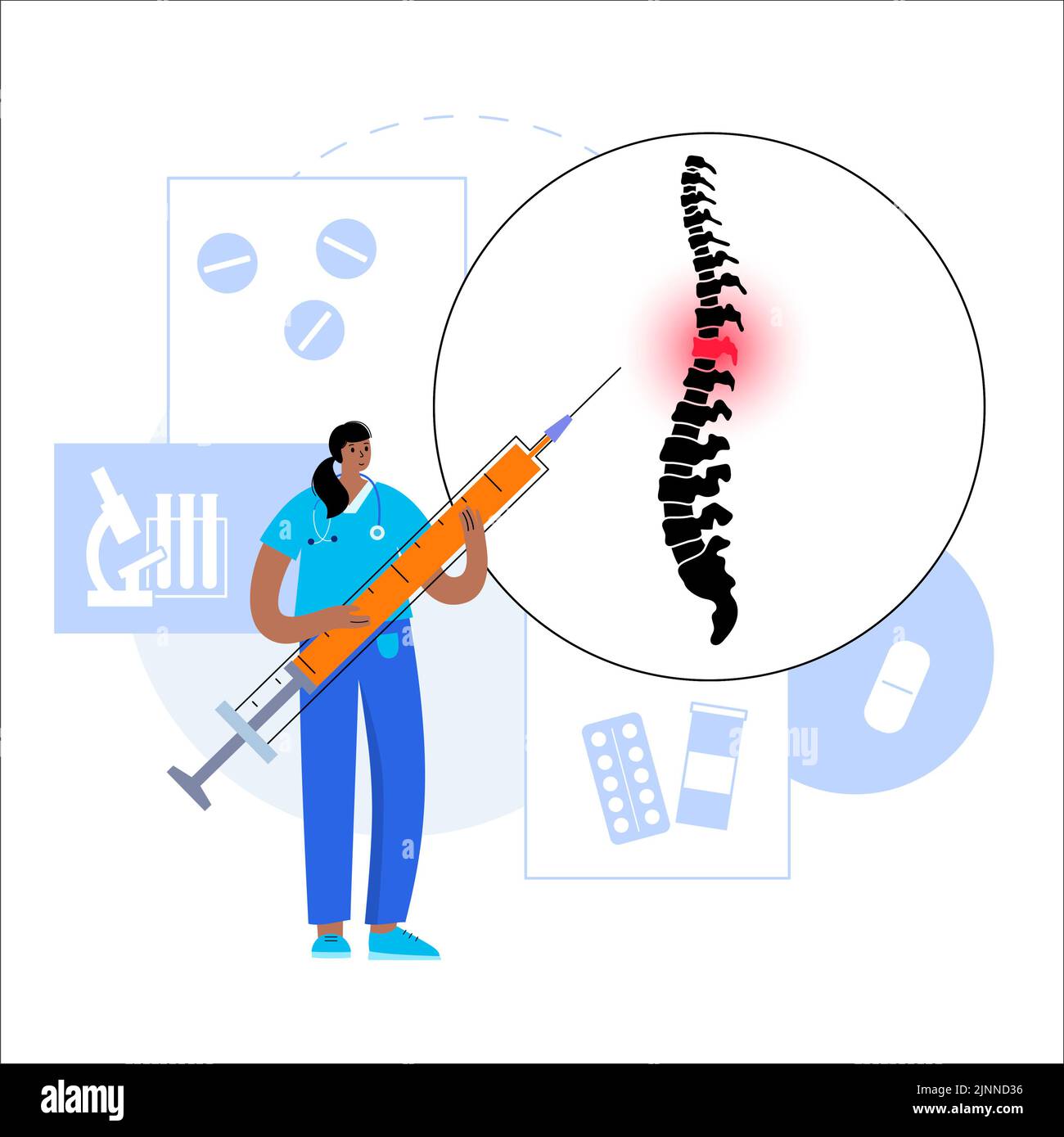 Lumbar epidural injection hi-res stock photography and images - Alamy